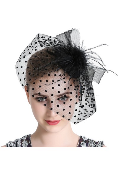 Bba New Trend Tüylü Vualet Nikah Şapkası,nikah Tacı Nikah Kep