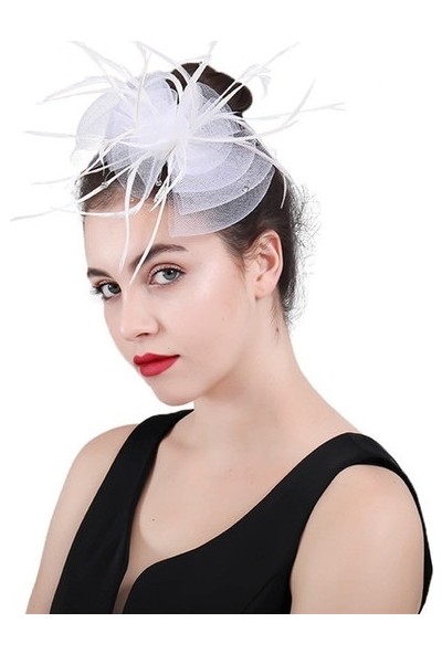 Bba New Trend Klipsli Vualet Nikah Şapkası,nikah Tacı Nikah Kep