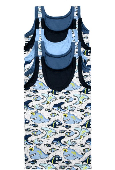 Nicoletta Renkli Erkek Çocuk Atlet 5'Li Paket