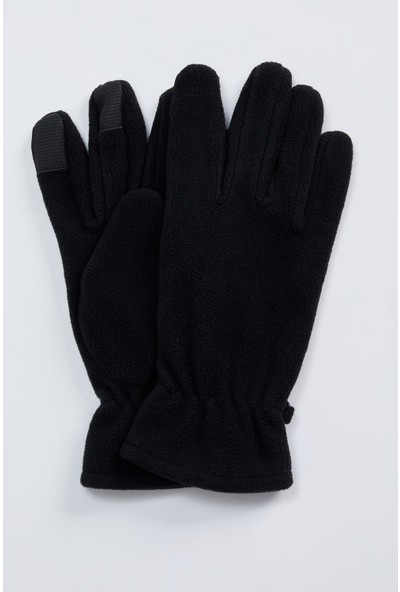 DeFacto Erkek Bileği Büzgü Detaylı Polar Eldiven L9304AZ20WN