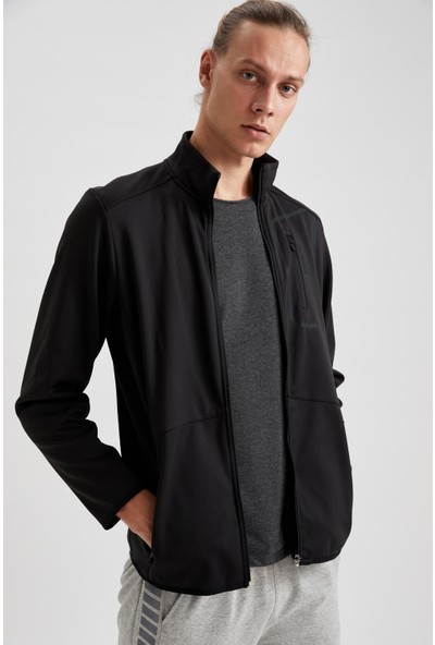 DeFacto Dik Yaka Termal Rüzgar Geçirmez Softshell Mont S9315AZ20WN DeFacto Dik Yaka Termal Rüzgar Geçirmez Softshell Mont S9315AZ20WN