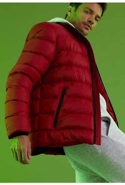 DeFacto Slim Fit Dik Yaka Kapitone Şişme Mont R0435AZ20WN