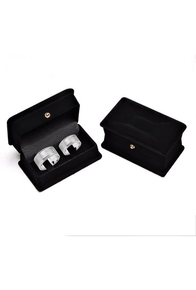 Tesbihname Siyah Renk Kadife Alyans Kutusu Tesbihname Siyah Renk Kadife Alyans Kutusu