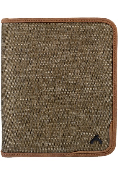 Önder Hamburg A5 Fermuarlı El Portföyü Kahverengi