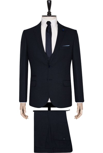 Süvari Yelekli Slim Fit Takım Elbise Süvari Yelekli Slim Fit Takım Elbise