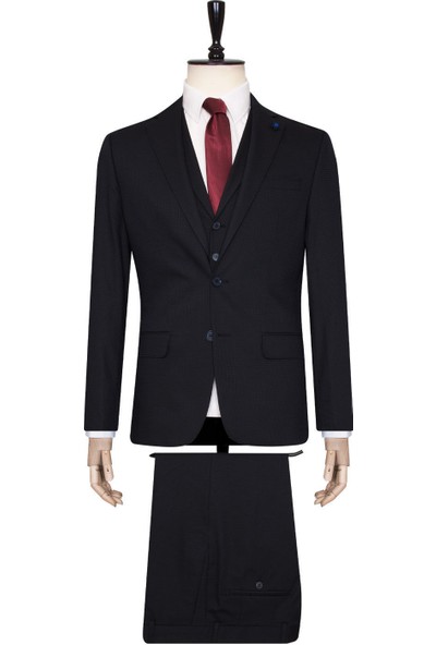 Süvari Yelekli Slim Fit Takım Elbise Süvari Yelekli Slim Fit Takım Elbise