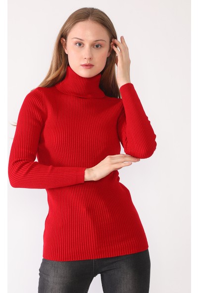 Trendolur Kadın Yarım Balıkçı Triko Kazak