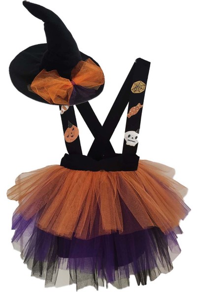 Shecco Babba Kız Çocuk Cadı Elbise Ve Cadı Şapkası Seti Shecco Babba Kız Çocuk Cadı Elbise Ve Cadı Şapkası Seti