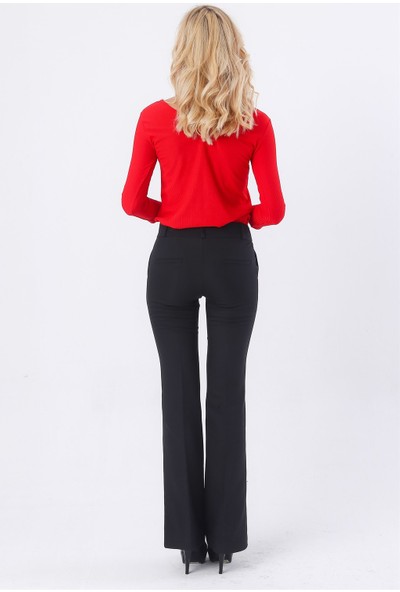 Jument 2232 Siyah İspanyol Kadın Pantolon