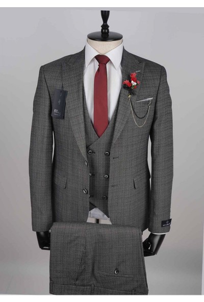 Jan Carlucci Jan Carlucci Slimfit Yelekli Drop 6 Takım Jan Carlucci Jan Carlucci Slimfit Yelekli Drop 6 Takım