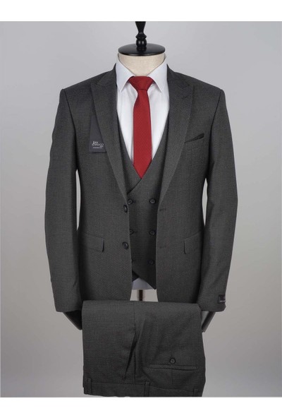 Jan Carlucci Yelekli Slimfit Drop 6 Takım Elbise Jan Carlucci Yelekli Slimfit Drop 6 Takım Elbise