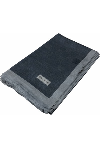 Vakko Dama Desen Şal Gri/açık Gri