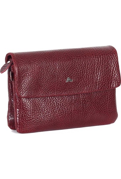 Aka Deri Floter Bordo - Deri El Çantası 337