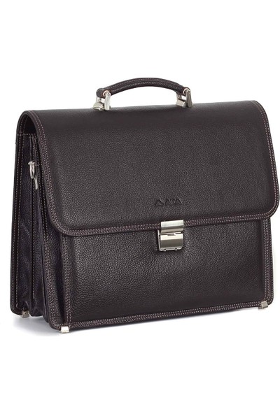 Aka Deri Floter Kahve - Deri Evrak Çantası 290