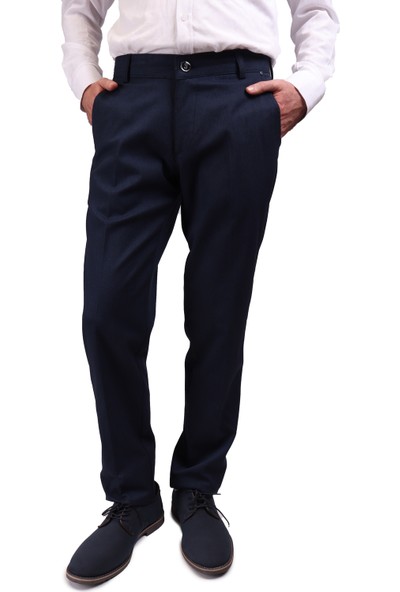 Daniel Voi Poliviskon Likralı Açık Lacivert Erkek Slim Fit Pantolon Daniel Voi Poliviskon Likralı Açık Lacivert Erkek Slim Fit Pantolon