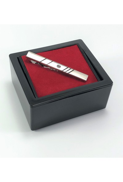 Pierroni Kravat İğnesi Taşlı Model Kutulu