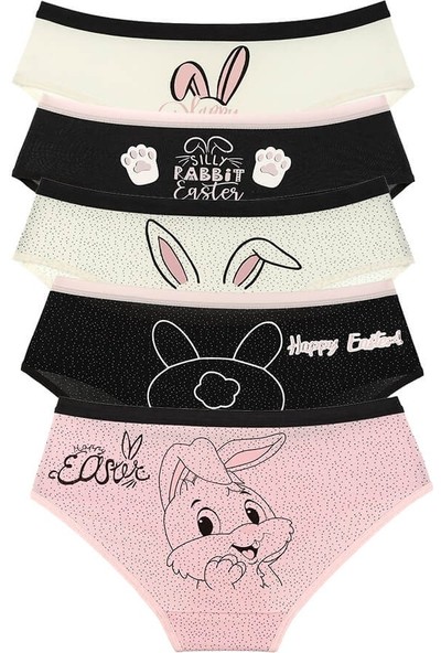 Donella 5'li Tavşan Baskılı Kız Çocuk Külot - 4171922RT-5LI Renkli 10 - 11 Yaş Donella 5'li Tavşan Baskılı Kız Çocuk Külot - 4171922RT-5LI Renkli 10 - 11 Yaş