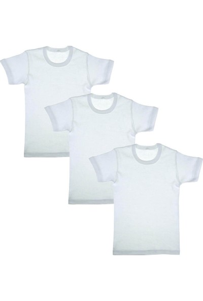 Donella 3'lü %100 Pamuk Erkek Çocuk Kısa Kollu Atlet - 7951 Beyaz 4 - 5 Yaş Donella 3'lü %100 Pamuk Erkek Çocuk Kısa Kollu Atlet - 7951 Beyaz 4 - 5 Yaş