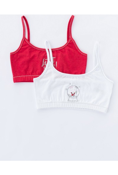 Penti Kırmızı - Beyaz Teen Ny 2'li Yarım Atlet