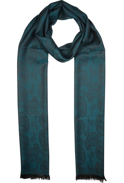 Esgue Desenli Petrol Erkek Bambu Şal Esgue Desenli Petrol Erkek Bambu Şal