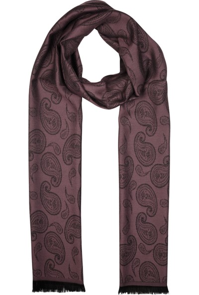 Esgue Desenli Kahverengi Erkek Bambu Şal