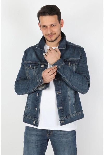 Balins Kot Ceket Orta Mavi