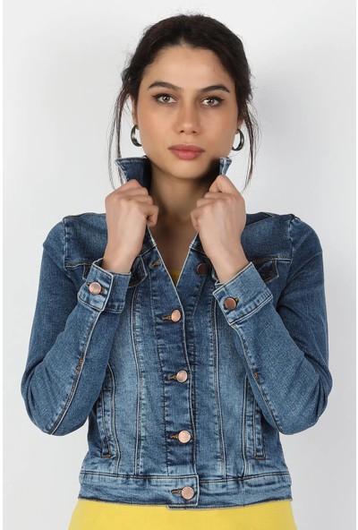 Balins Kot Ceket Orta Mavi