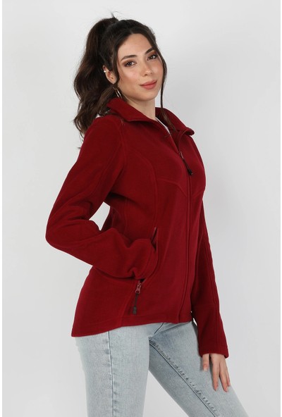 Balins Kadın Balıkçı Fermuarlı Sweatshirt Bordo Balins Kadın Balıkçı Fermuarlı Sweatshirt Bordo