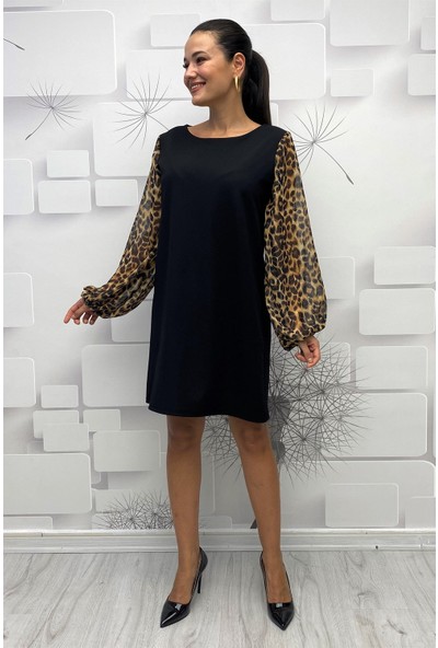 Gökmen Kotan Leopar Desenli Elbise