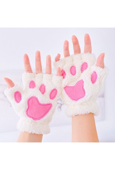 Kirpi Beyaz Pati Eldiven