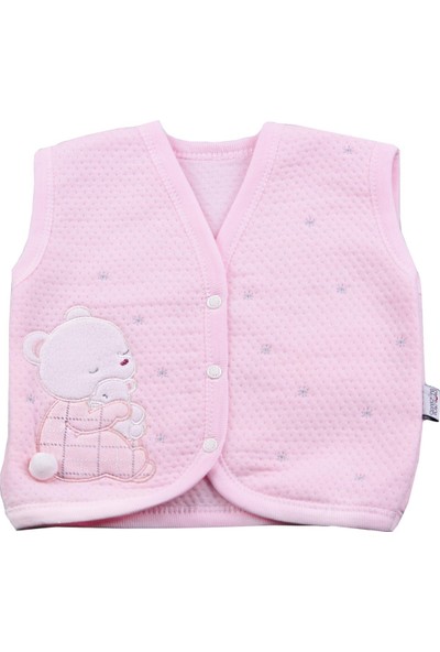 Tonton Baby Bebek Yeleği 316 Yenidoğan Pembe Tonton Baby Bebek Yeleği 316 Yenidoğan Pembe