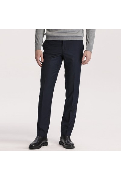 Hateko Dar Kesim Lacivert Kumaş Pantolon Hateko Dar Kesim Lacivert Kumaş Pantolon