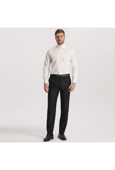 Hateko Klasik Kesim Siyah Mat Kumaş Pantolon Hateko Klasik Kesim Siyah Mat Kumaş Pantolon