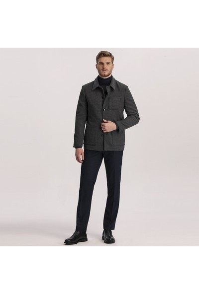 Hateko Dar Kesim Lacivert Kışlık Pantolon Hateko Dar Kesim Lacivert Kışlık Pantolon