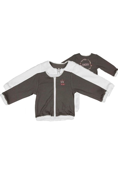 Bebepan Kız Çocuk Cosy Çift Taraflı Hırka