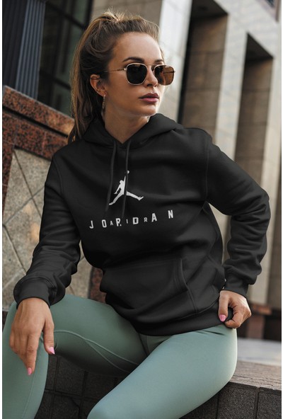 Tonny Mood Air Jordan 10 Siyah Nba Kadın Kapşonlu Sweatshirt - Hoodie Tonny Mood Air Jordan 10 Siyah Nba Kadın Kapşonlu Sweatshirt - Hoodie