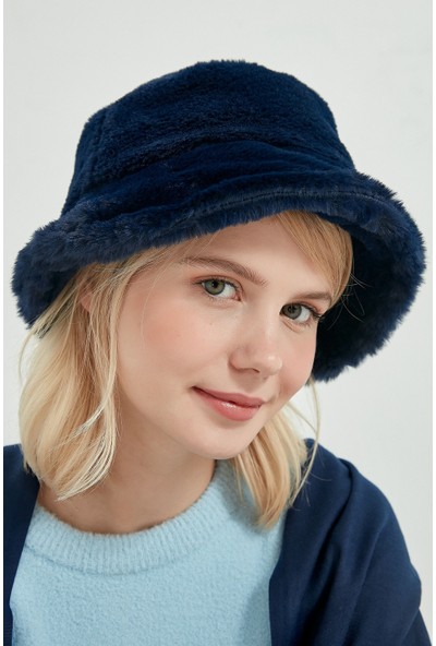 Combin Accessory Peluş Bucket Şapka