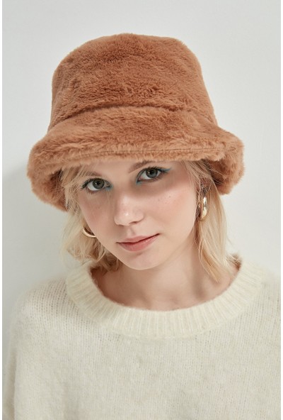 Combin Accessory Peluş Bucket Şapka