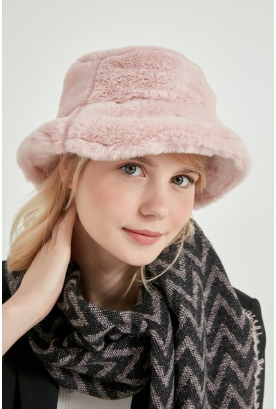 Combin Accessory Peluş Bucket Şapka