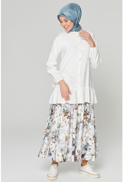 Armine Gömlek 20Ya3847 Ekru