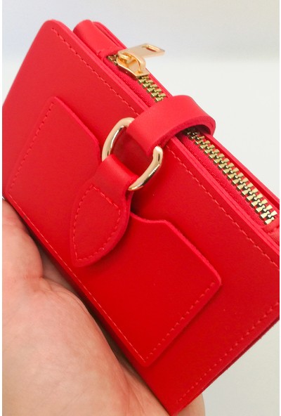 Kadın Cüzdan Kırmızı Bayan Cüzdan
