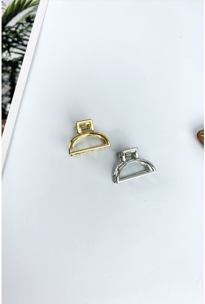 ÇLK Accessories 2 Li Minimal Geometrik Metal Mandal Toka T040*2 ÇLK Accessories 2 Li Minimal Geometrik Metal Mandal Toka T040*2