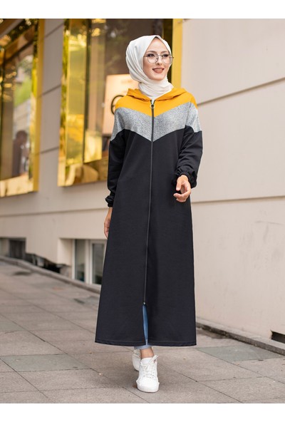 Tofisa Kadın Garnili Kap - Siyah Hardal - Tofisa