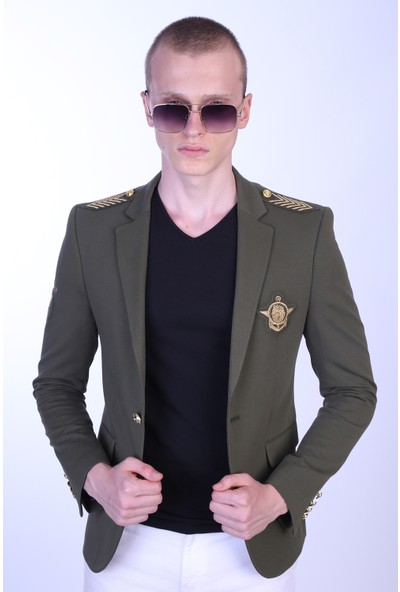 Ceketch Erkek Haki Armalı Spor Likralı Penye Mevsimlik Ceket Ceketch Erkek Haki Armalı Spor Likralı Penye Mevsimlik Ceket