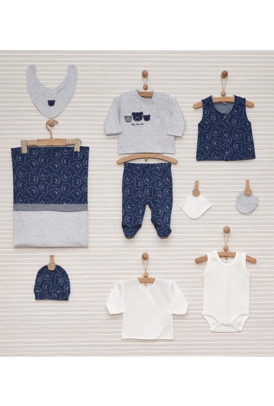 Bebbek 10 Lu Erkek Bebek Hastane Çıkış Seti