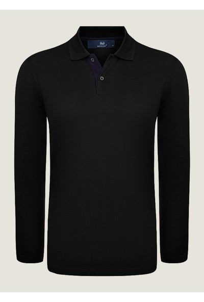 Bisse Regular Fit Dokulu Polo Yaka Sweatshirt