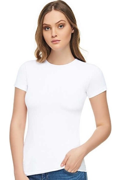 Tutku 3'Lü Tutku Elit 2202 Sıfır Yaka Kadın Tişört