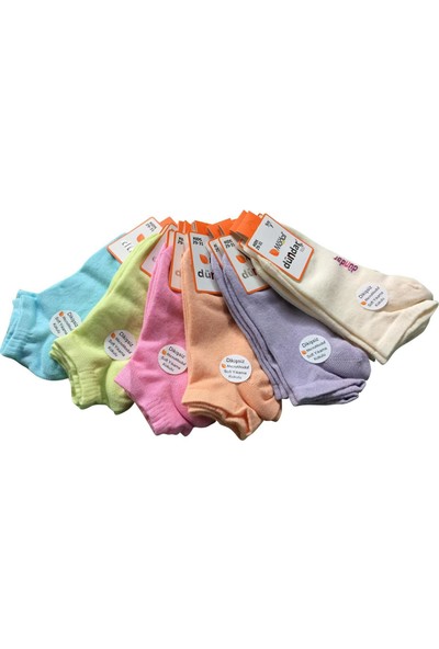 Dündar Kız Çocuk Patik Çorap Dikişsiz 6 Adet