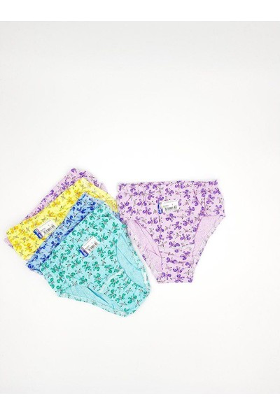 Seher Yıldızı Seher Kız Çocuk Külot Slip Desenli 6'Lı