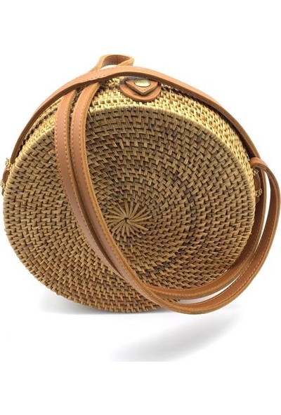 Rattan Hasır Çanta Yuvarlak Mai-Çnt-Rttn35-01 Rattan Hasır Çanta Yuvarlak Mai-Çnt-Rttn35-01